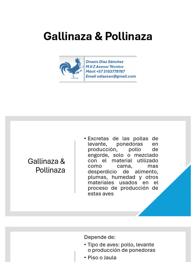 Gallinaza & Pollinaza | PDF | Alimentos | Agricultura
