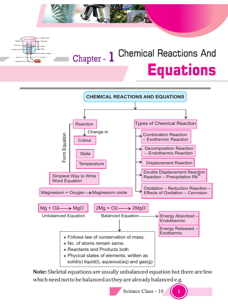 Chemical Reactions and Equations | PDF | Chemical Reactions | Calcium