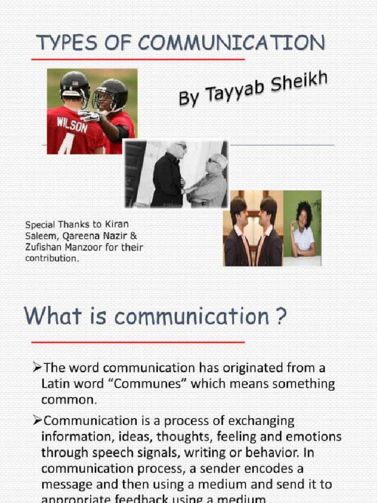 Types of Communication | PDF