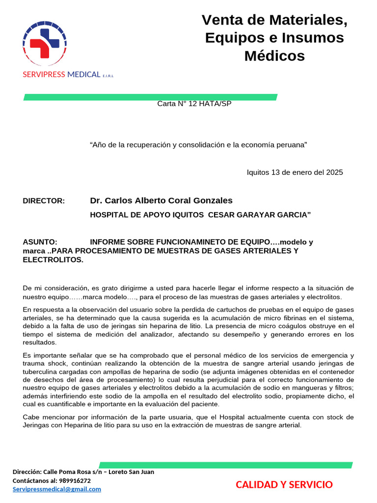 Carta COMPROMISO DEVOLUCION AGA 120225 | PDF