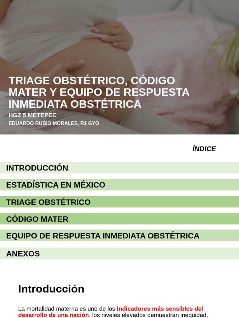 Codigo Mater | PDF | Partería | Muerte materna