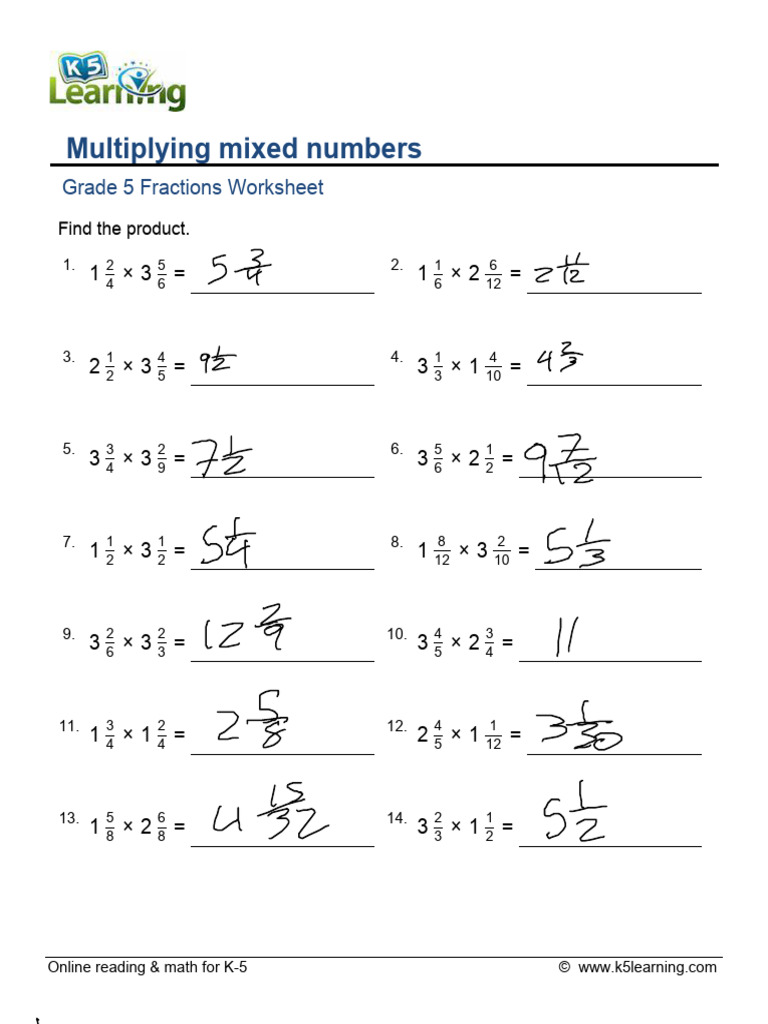 Dominic Ferron - Multiplication of Mixed Numbers Hw 3.19 | PDF