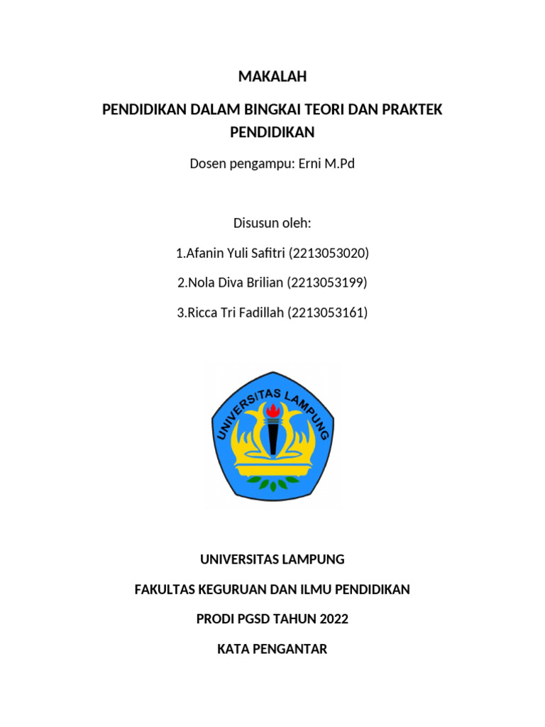 MAKALAH LANDASAN PENDIDIKAN-WPS Office | PDF