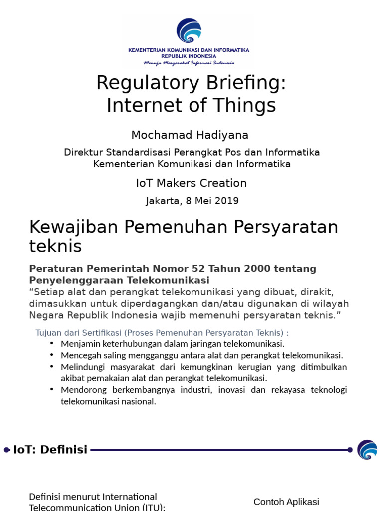 Regulatory Briefing: Internet of Things | PDF