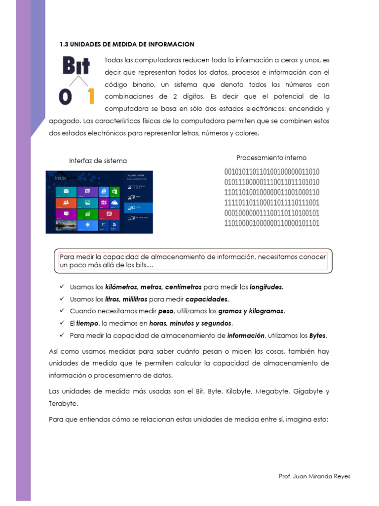 Unidades de Medida | PDF | Poco | Byte