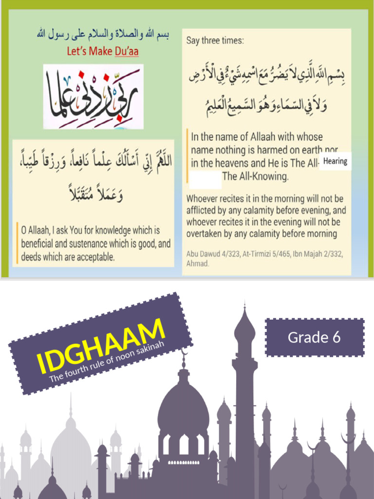 Idgham | PDF