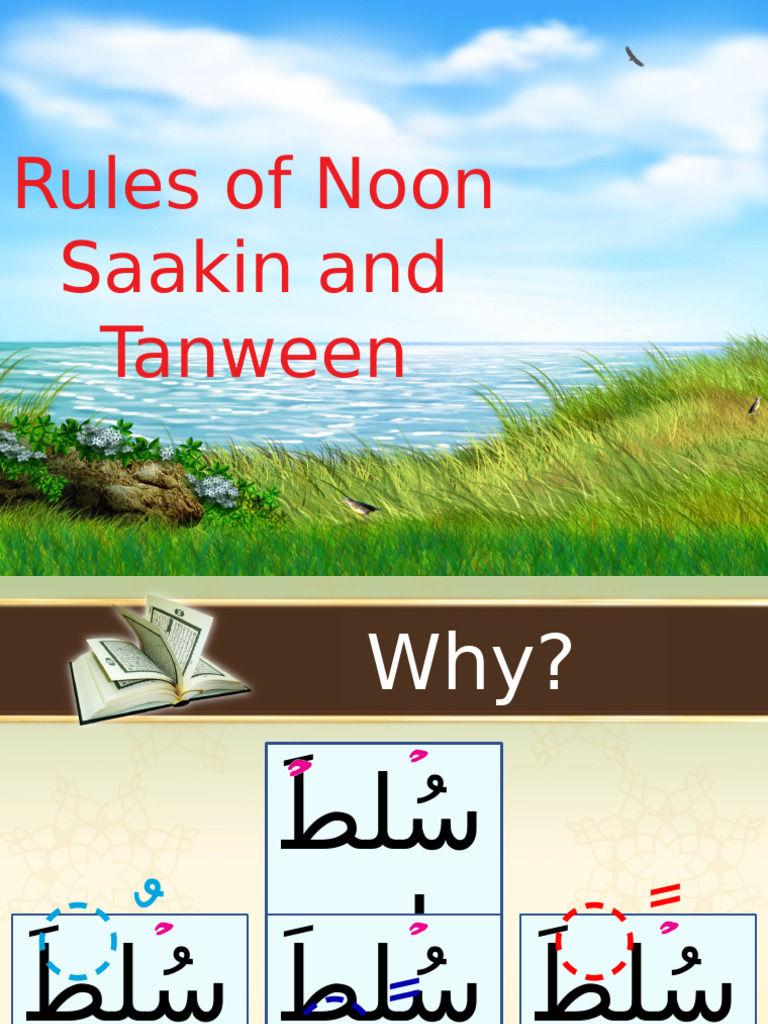 Idgham Rules for Noon Saakin and Tanween | PDF | Phonetics | Human Voice