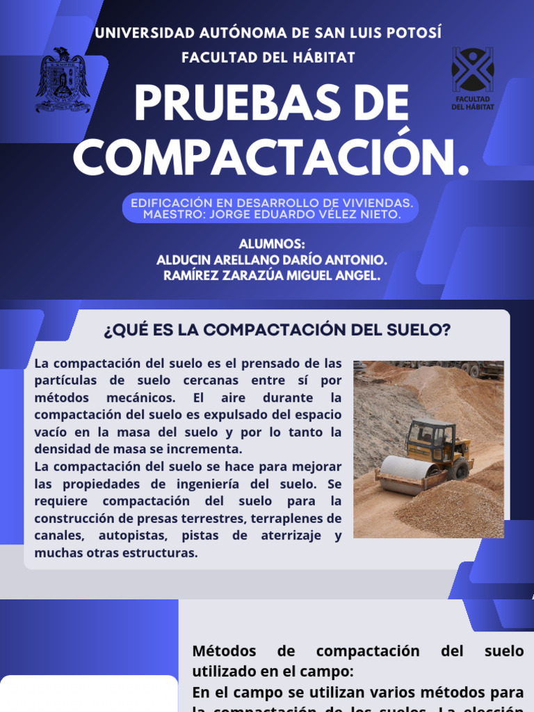Puebas de Compactación Proctor | PDF | Densidad | Ciencias de la Tierra