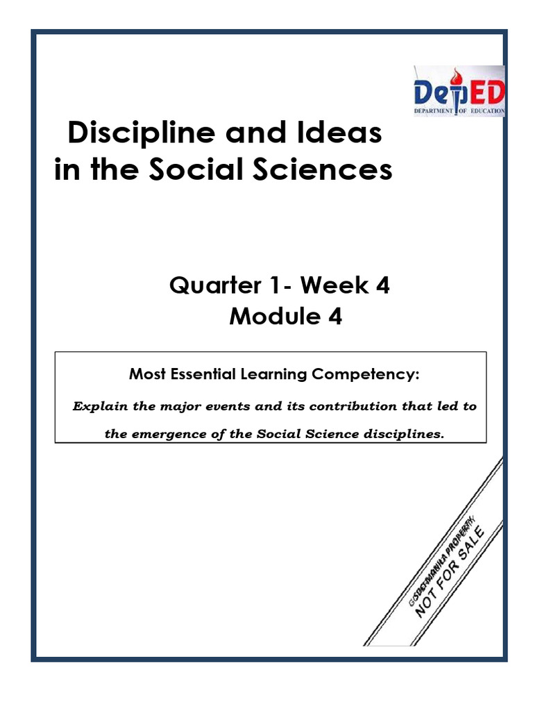 Emergence of Social Science Disciplines | PDF | Social Sciences | Sociology