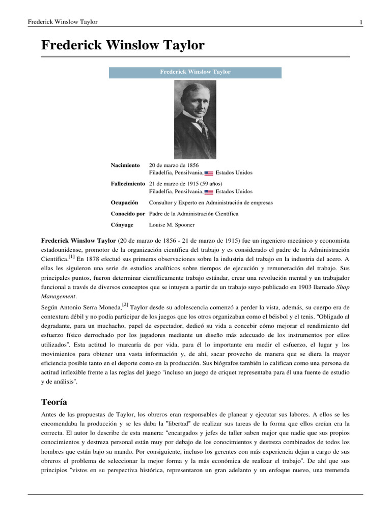 Taylor (Wikipedia) | PDF | Business | Producción y fabricación