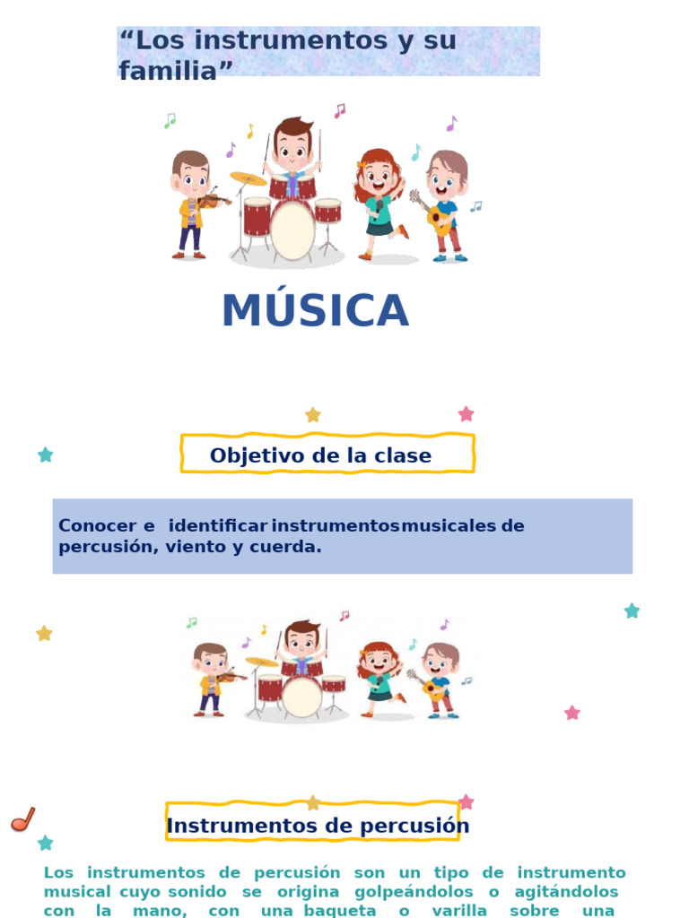 Instrumentos Musicales para Niños | PDF | Instrumentos de cuerda ...