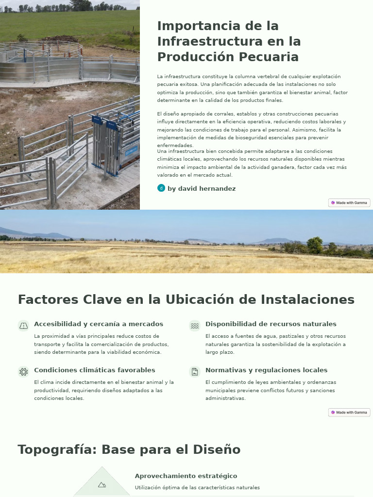 Importancia de La Infraestructura en La Produccion Pecuaria | PDF | Residuos | Infraestructura