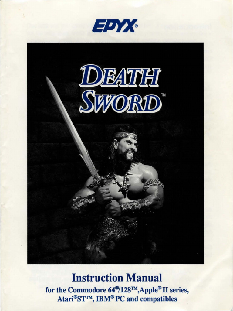 Death Sword - 1988 - Epyx, Inc. | PDF | Computing | Computer Hardware