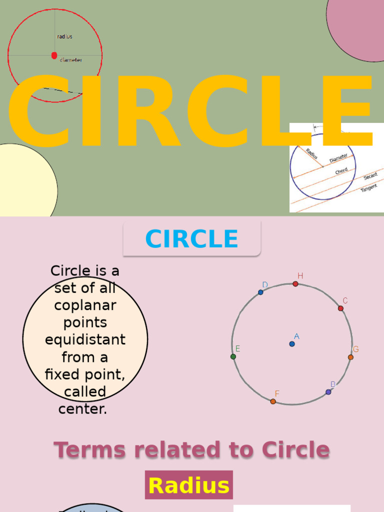 Understanding Circle Geometry Terms | PDF