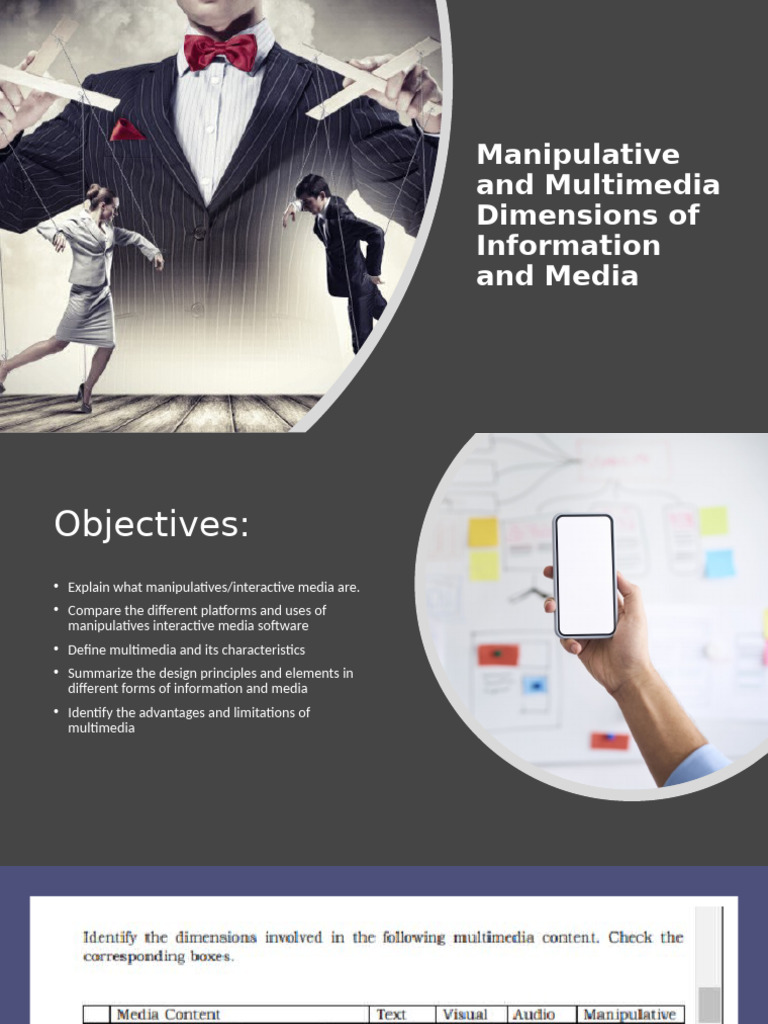 Manipulative and Multimedia Dimensions of Information and Media | PDF