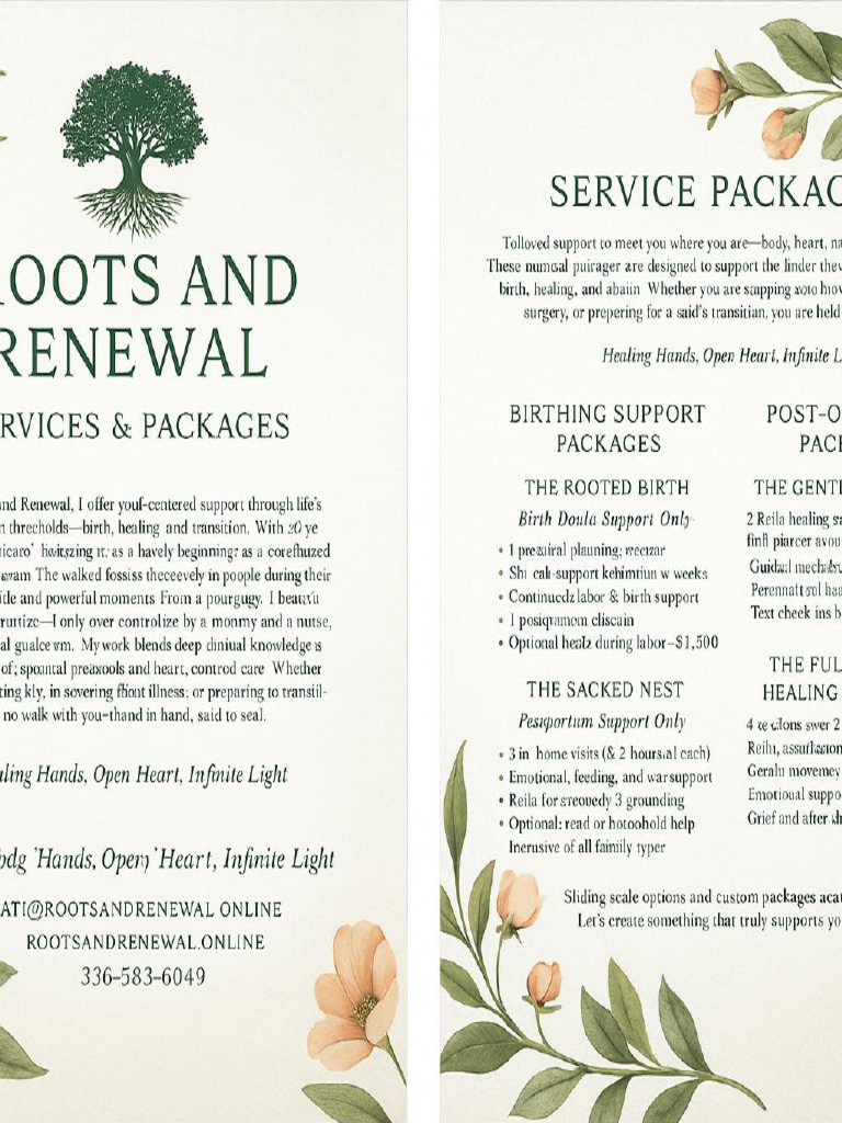 Roots and Renewal Visual Printable | PDF