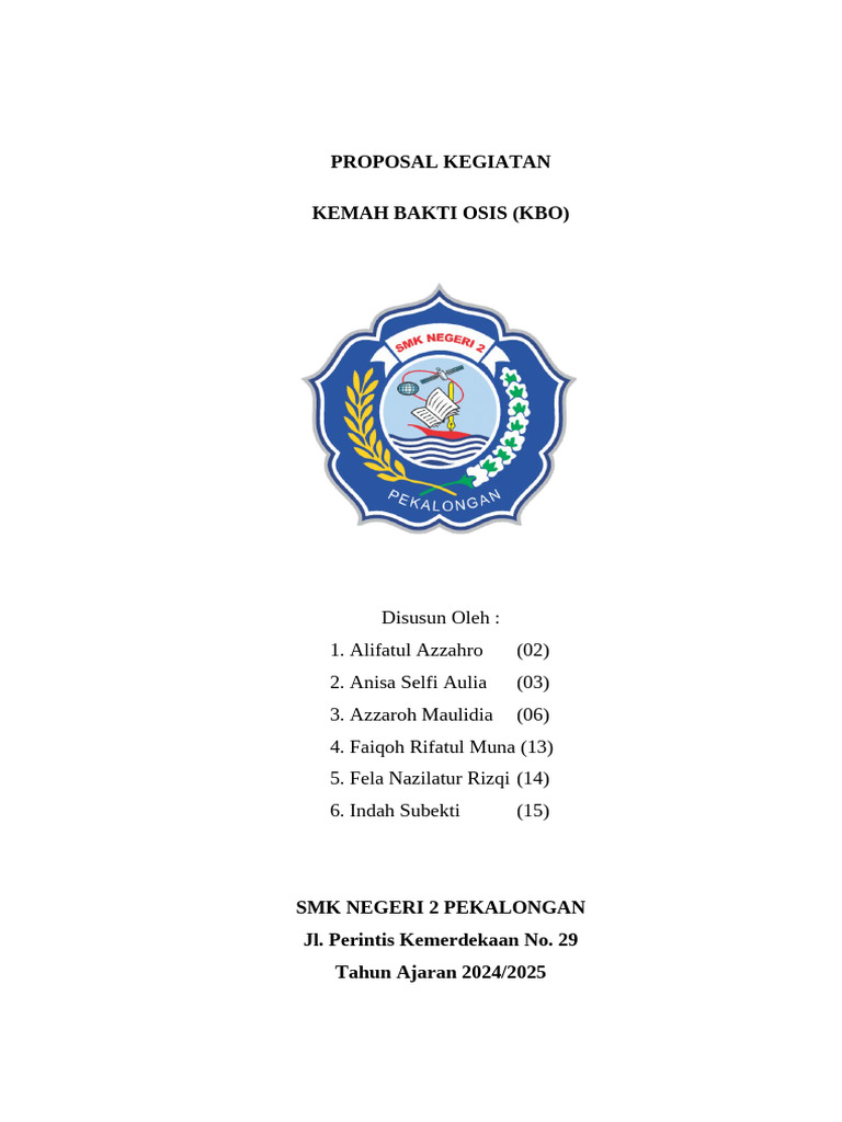 Proposal Kegiatan Kemah Bakti OSIS | PDF