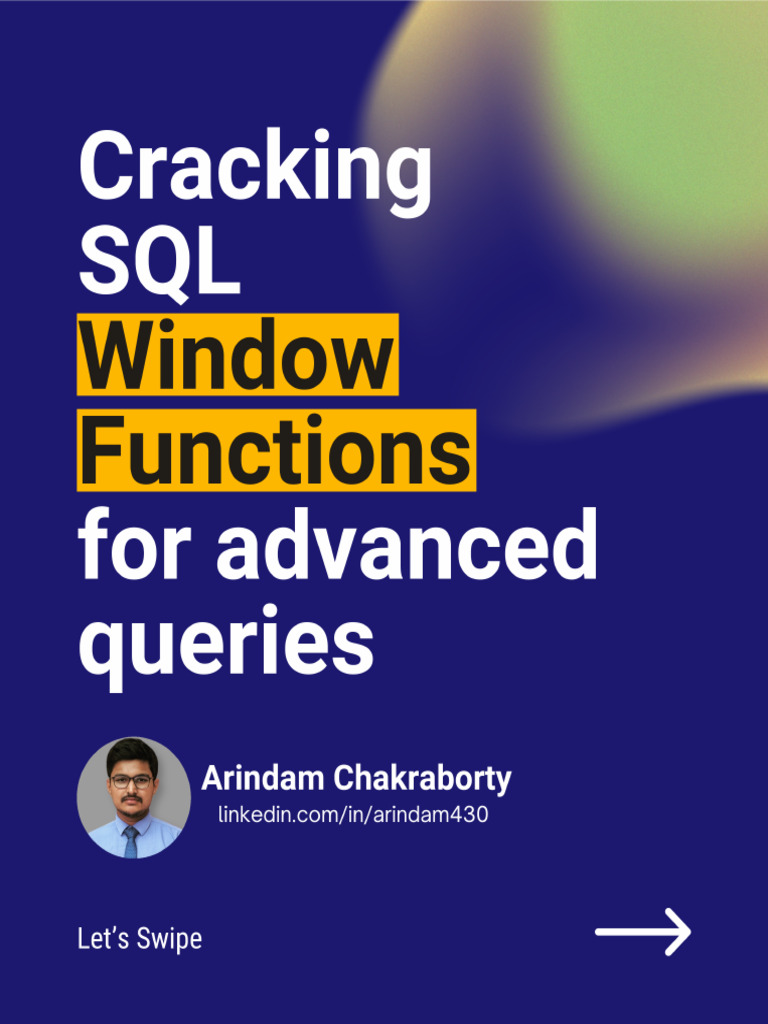 SQL Window Functions | PDF
