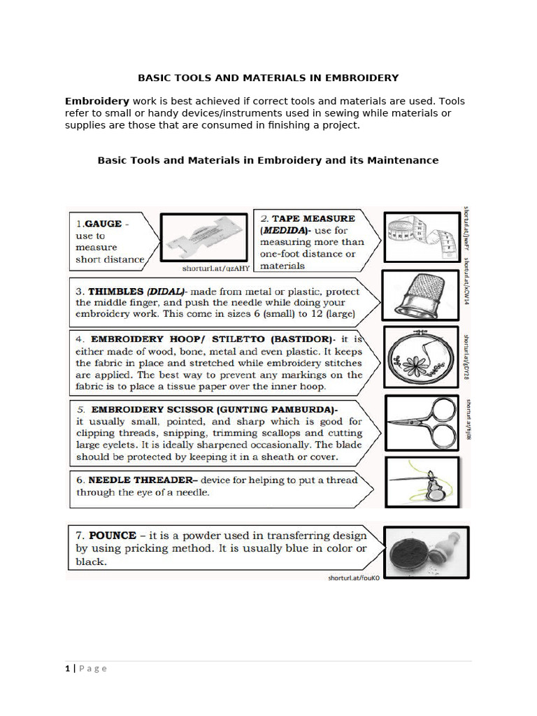 TLE Module Week 1 Handicraft | PDF | Embroidery | Waste