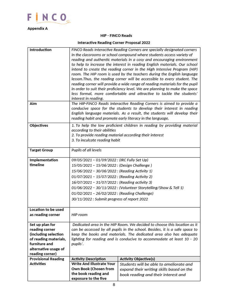 Appendix A - Proposal 2022 - Clean Version | PDF | Learning | Human ...