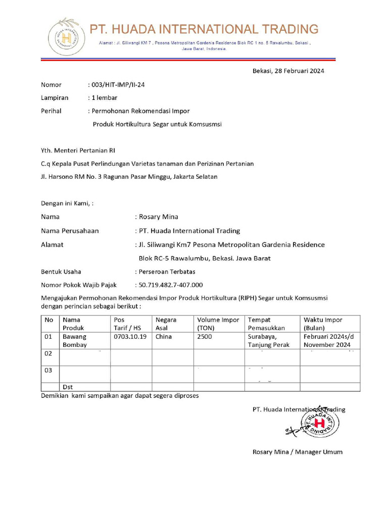 Permohonan Huada - Page-0001 | PDF