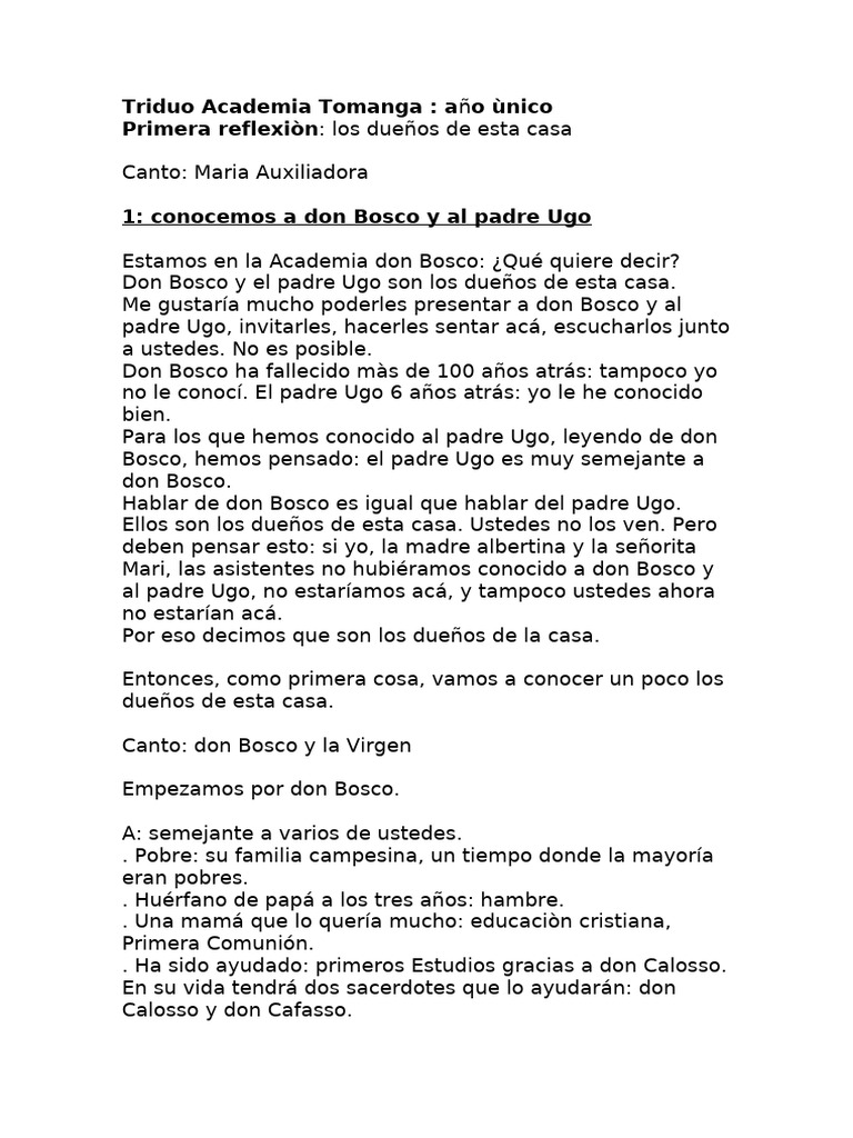 1 - Don Bosco | PDF