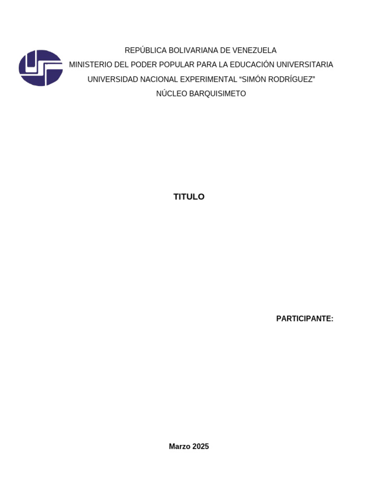 Modelo Portada Unesr - 081604 | PDF