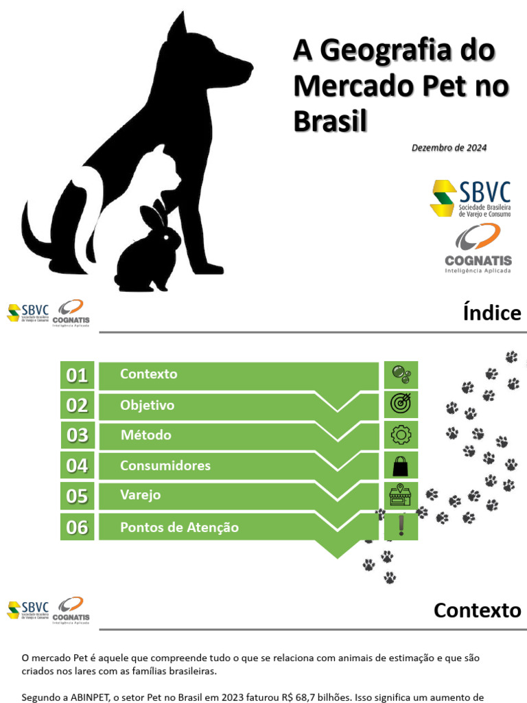 Mercado Pet no Brasil: Análise 2023 | PDF | Bancos de dados | Brasil