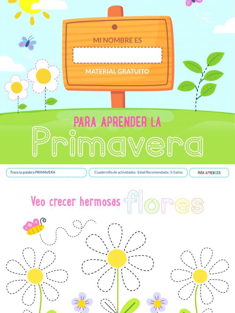 Actividades de Primavera para Niños | PDF
