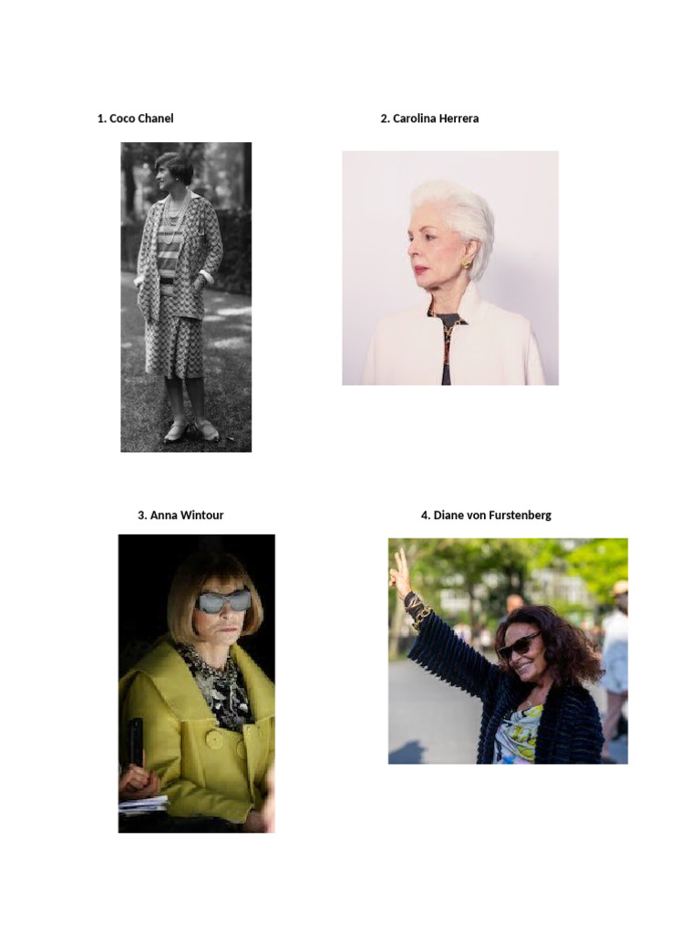 3 Personajes Influyentes en La Moda | PDF
