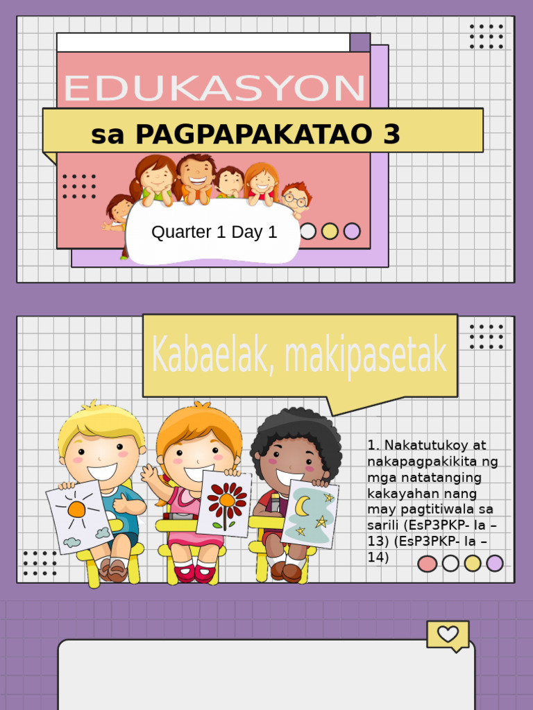 ESP 3 Q1-Day 1 | PDF