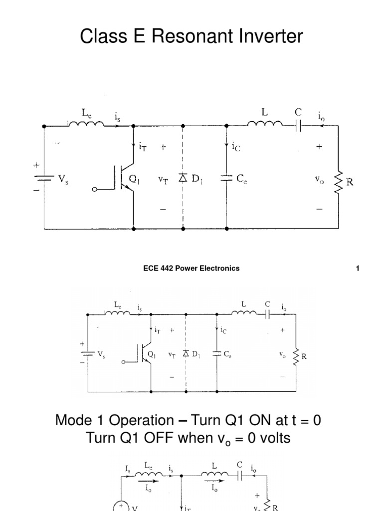 Class E Resonant Inverter | Power Electronics | Power Inverter