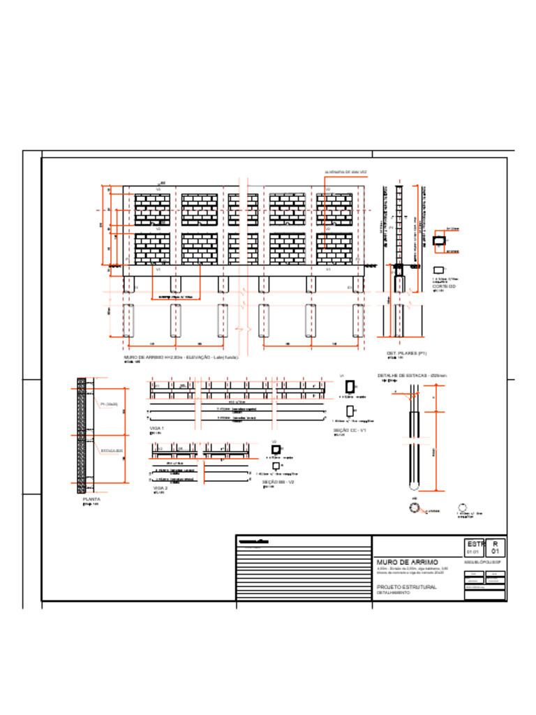 Muro de Arrimo Nardo Garofo | PDF | Engenharia Civil