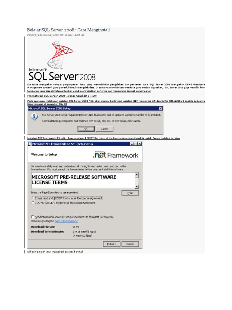 Belajar SQL Server 2008 | PDF