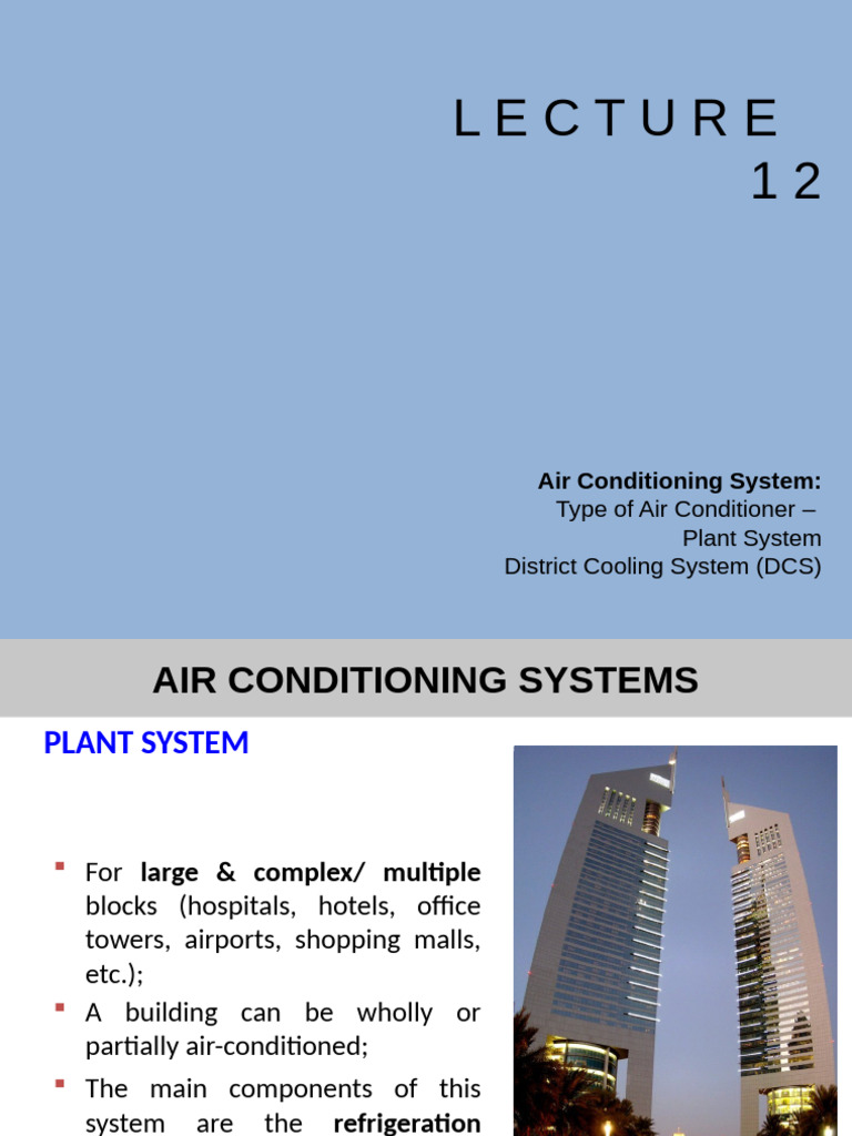 8CV1 Air Conditioning System Plant | PDF | Air Conditioning | Machines