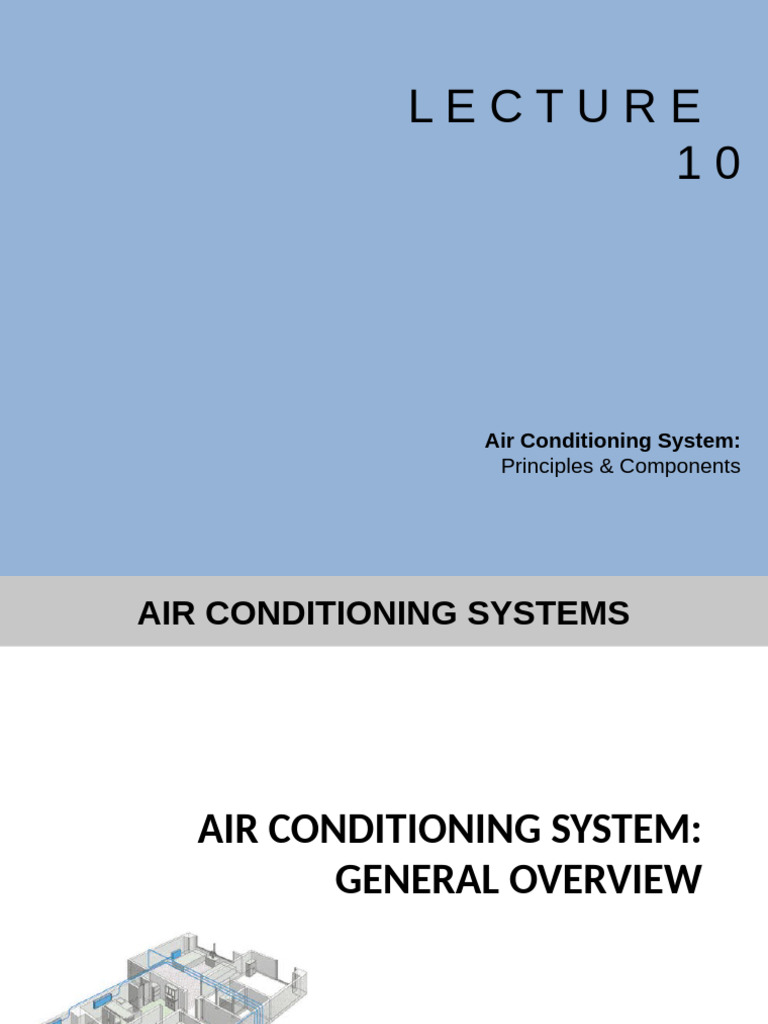 7CV1 - Air Conditioning System - General & Unitary | PDF | Air Conditioning | Continuum Mechanics