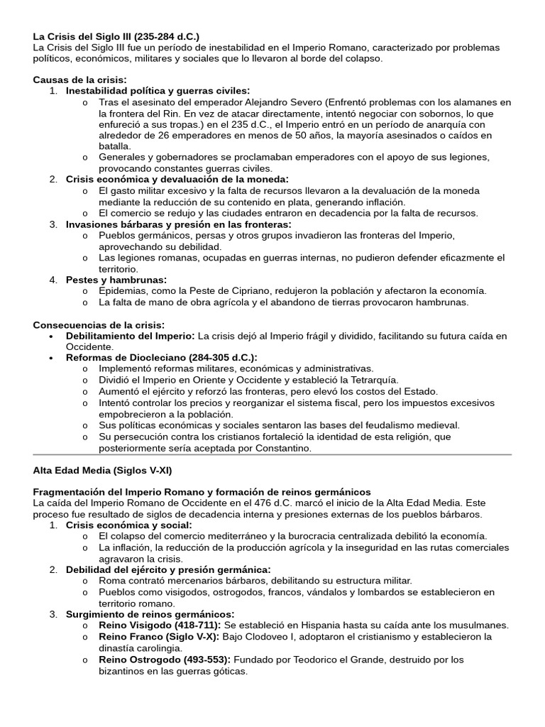 Clase de Edad Media | PDF | Edades medias | imperio Bizantino