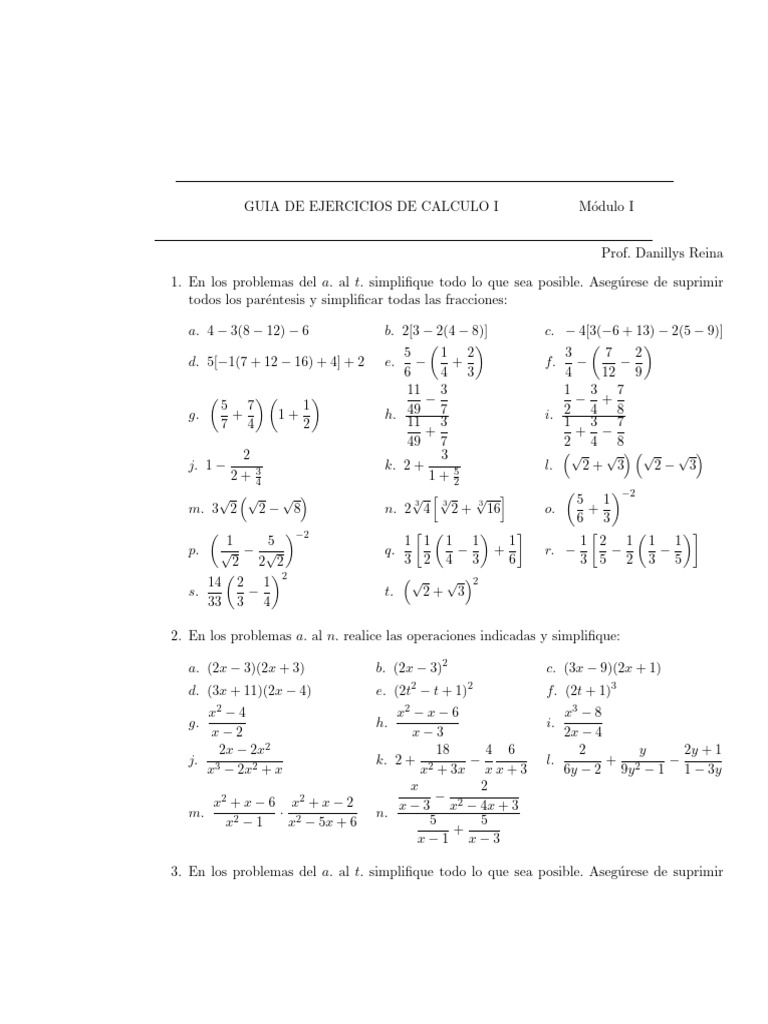 Guia ejer Cal I Mod I | PDF