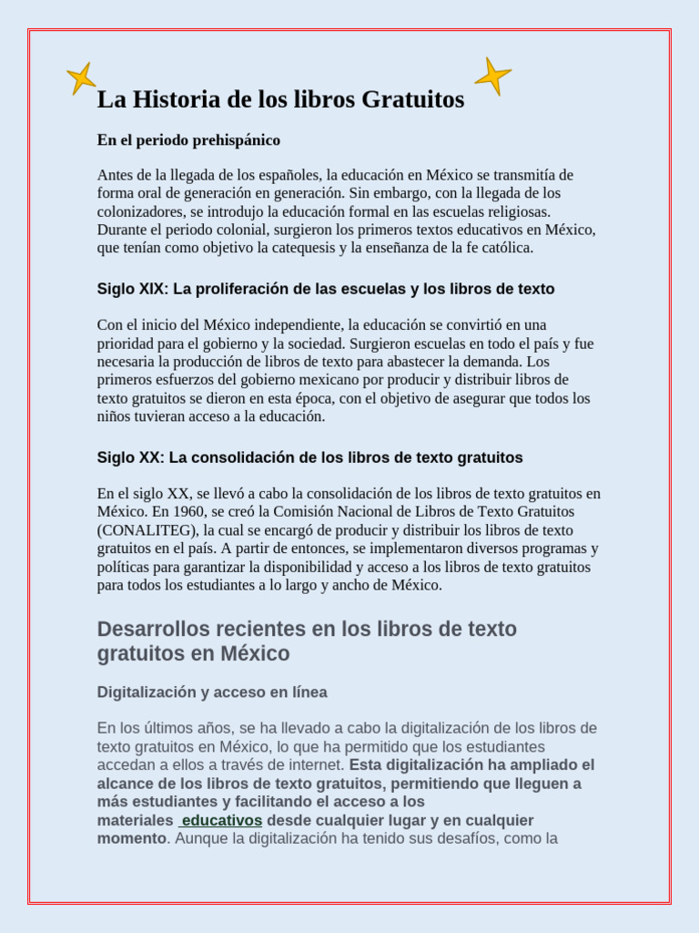 La Historia de Los Libros Gratuitos | PDF