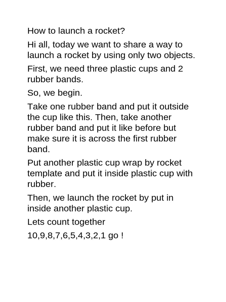 How To Launch A Rocket | PDF