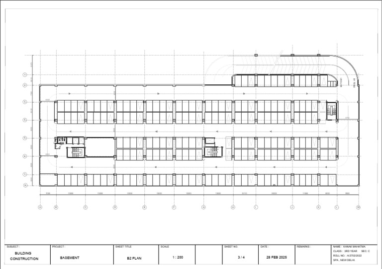 Basement B2 Construction Plan 1:200 | PDF