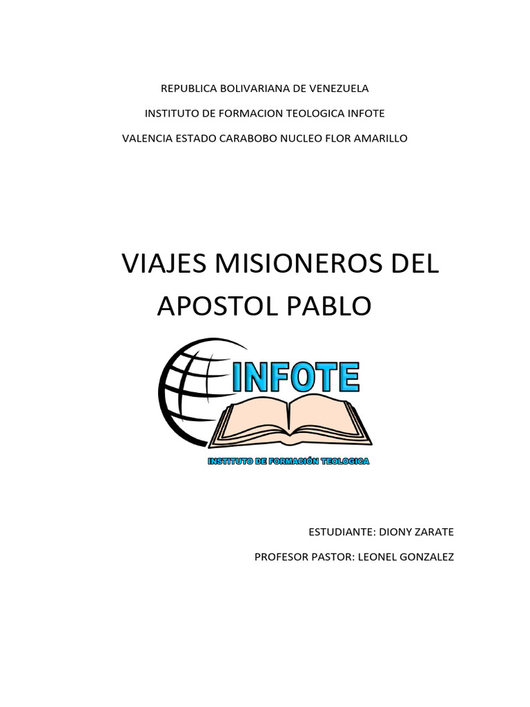 Viajes Misioneros del Apóstol Pablo | PDF | Pablo el apóstol | Bernabé