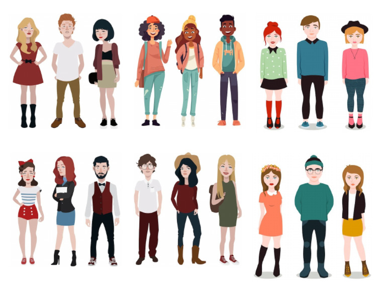 Describing Clothes Picture | PDF