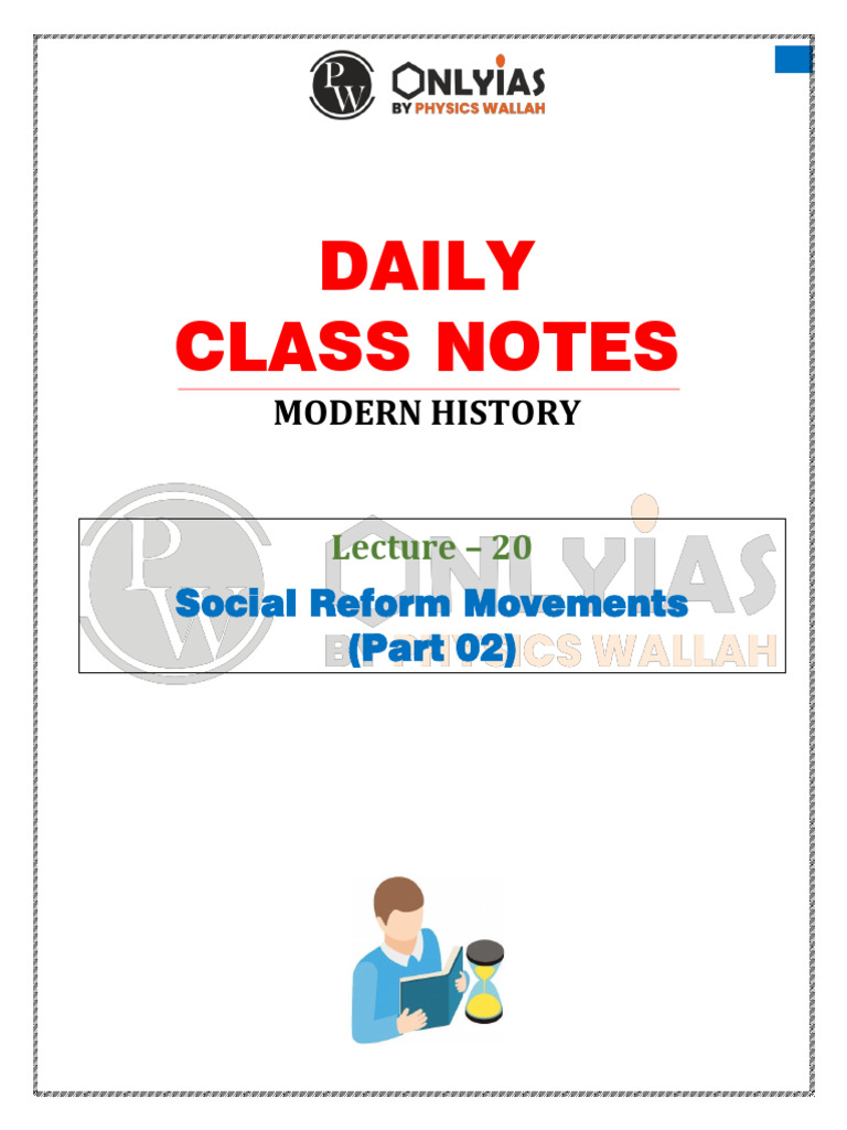 Modern History 20 - Daily Class Notes | PDF | Swami Vivekananda ...
