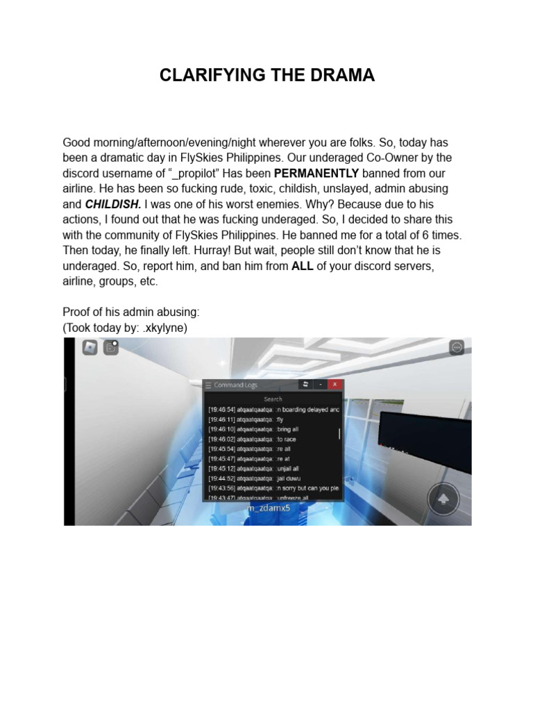 FlySkies ROBLOX Clarification. | PDF