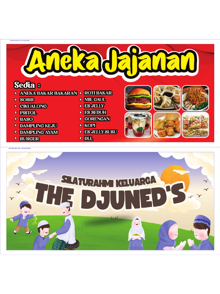 Banner 100 X 100CM Jajanan | PDF