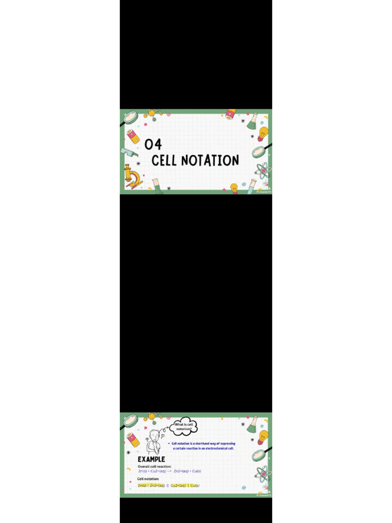 Cell notation(Electrochemistry) | PDF