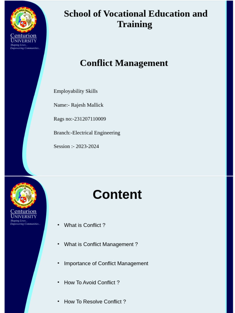 Conflict Management | PDF