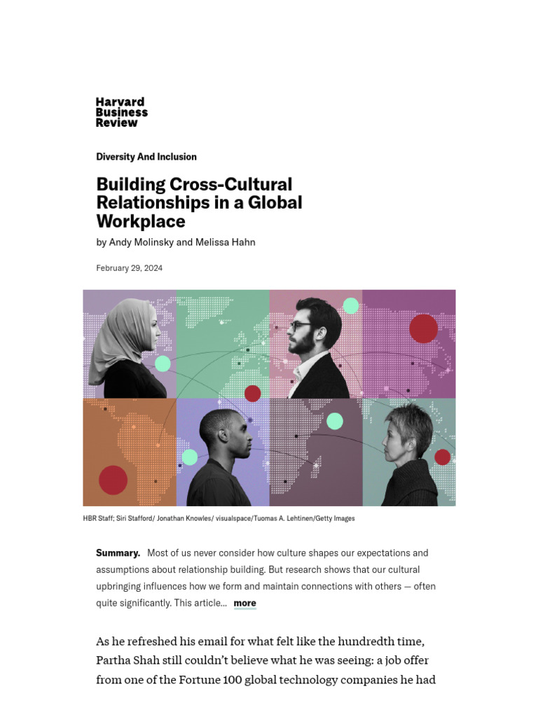 Cross-Cultural Relationship Building | PDF | Nonverbal Communication ...