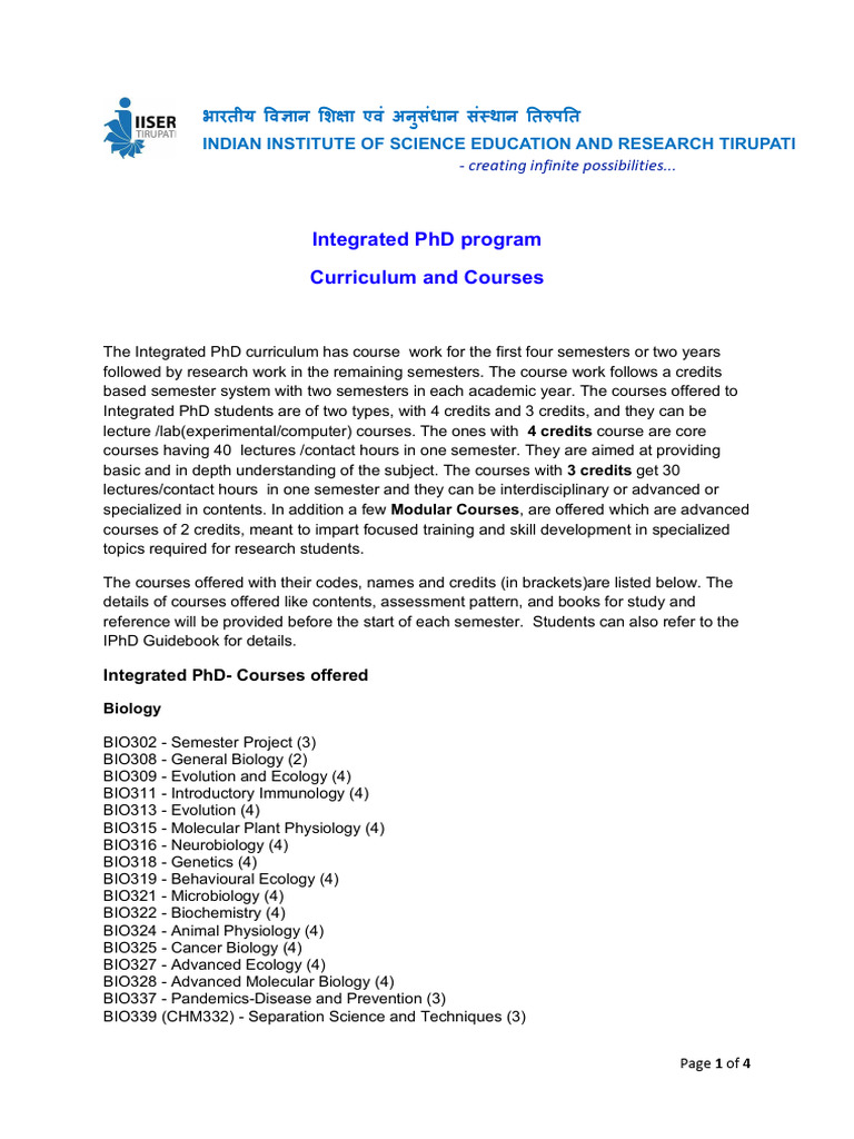 Integrated PhD Curriculum Overview | PDF | Physics | Mathematical Analysis